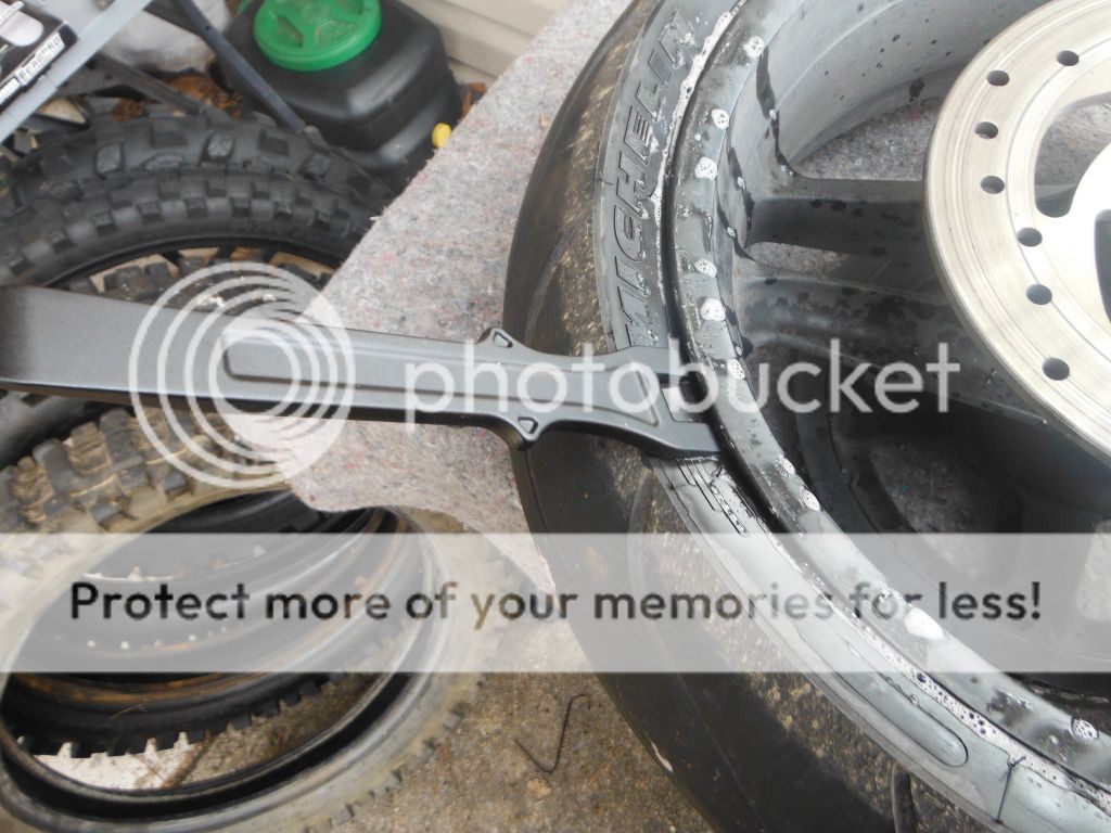 Rear tire change and a review of the Motion Pro BeadPro tool. | XR1200 ...